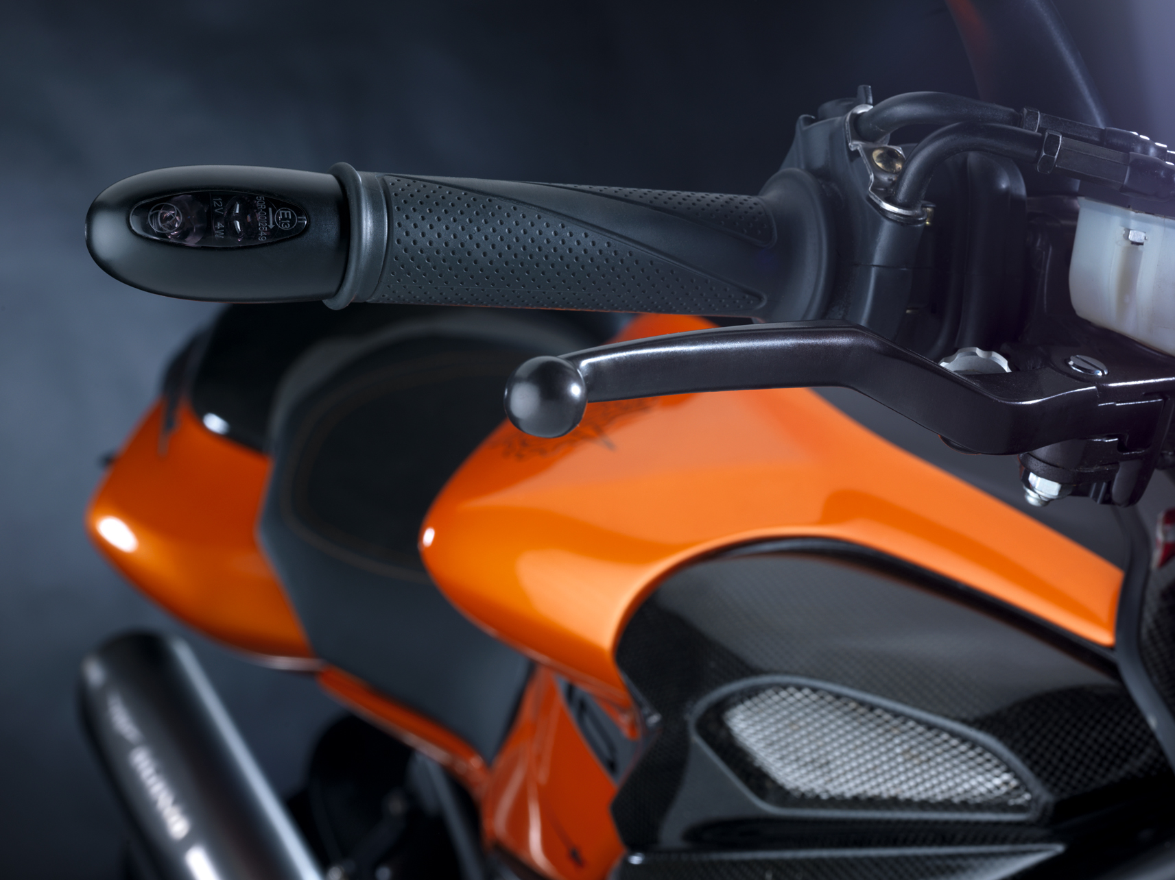 Kellermann BL-1000 LED Dark Turn Signals in Black Finish with Super Dark Lens for Harley ...