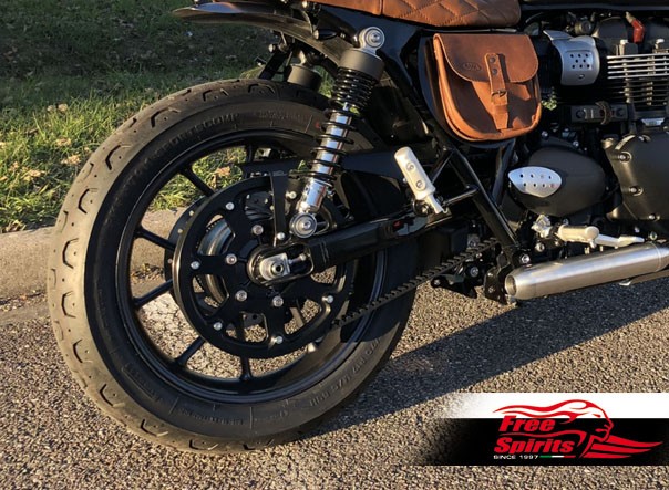 Free Spirits Belt Drive Conversion Kit In Black For Triumph Street Twin ...