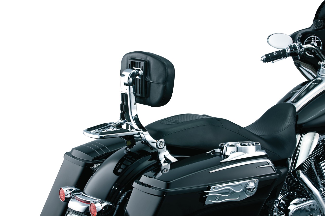 Kuryakyn Multi-Purpose Driver and Passenger Backrest In Chrome Finish ...
