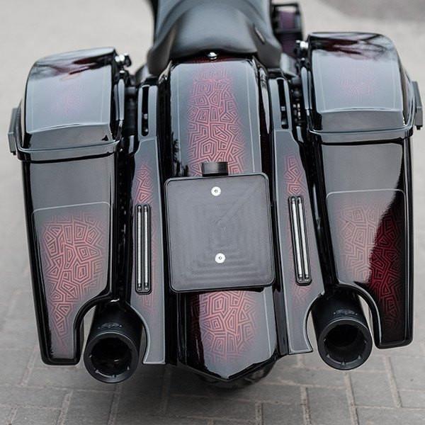 Killer Custom Flow Extended Bagger Rear Fender In Black Gelcoat Finish ...