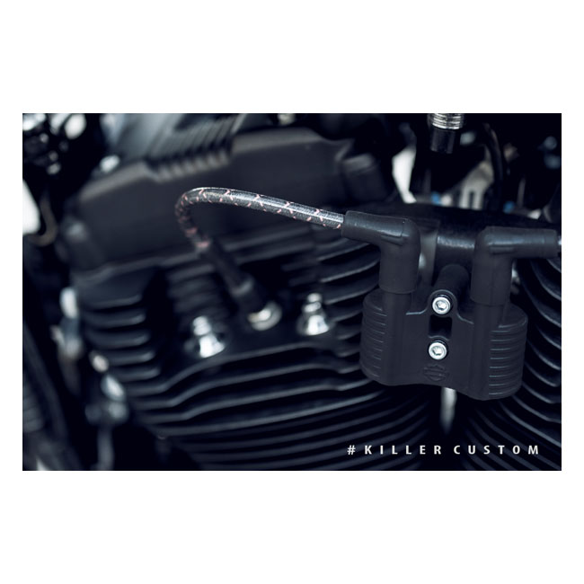 Killer Custom Coil And Ignition Key Relocation Kit In Black Finish For ...