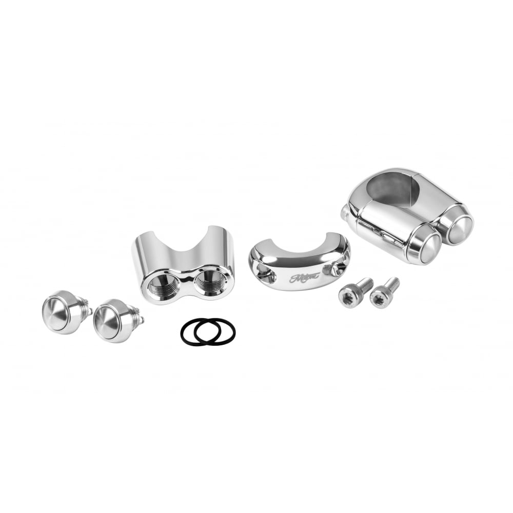 Motone Customs Dual Micro Switch Button Housing In Chrome Finish For 1 ...