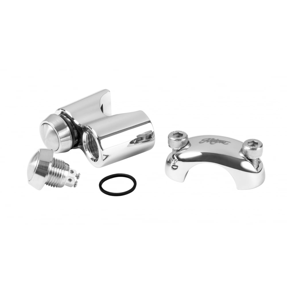 Motone Customs Dual Micro Switch Button Housing In Chrome Finish For 7/ ...