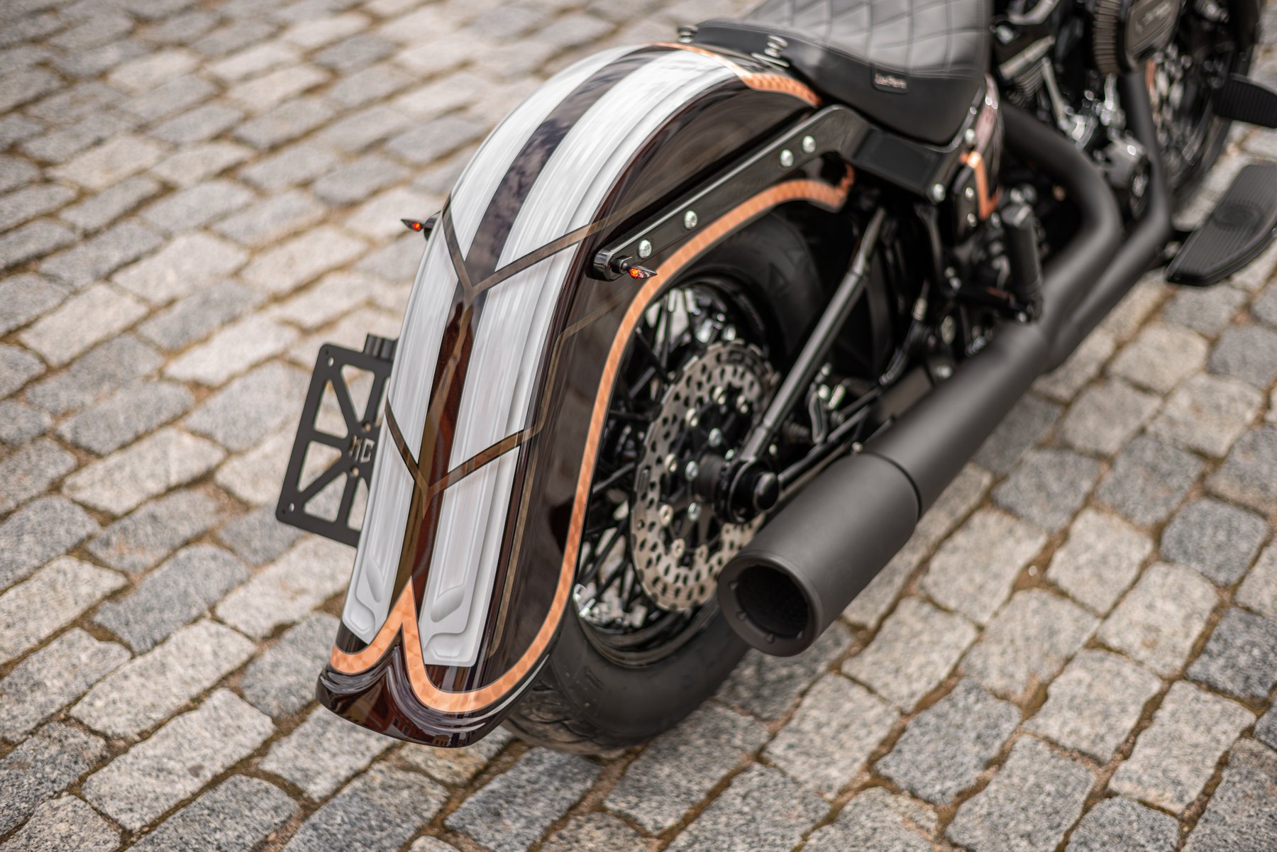 Killer Custom Unpainted 4 Inch Stretched Rear Fender With Classic Tip ...