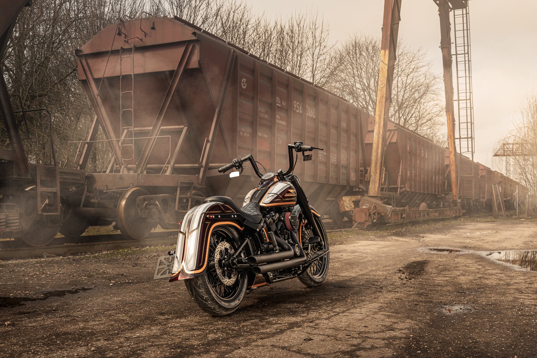 Killer Custom Unpainted 4 Inch Stretched Rear Fender With Classic Tip ...