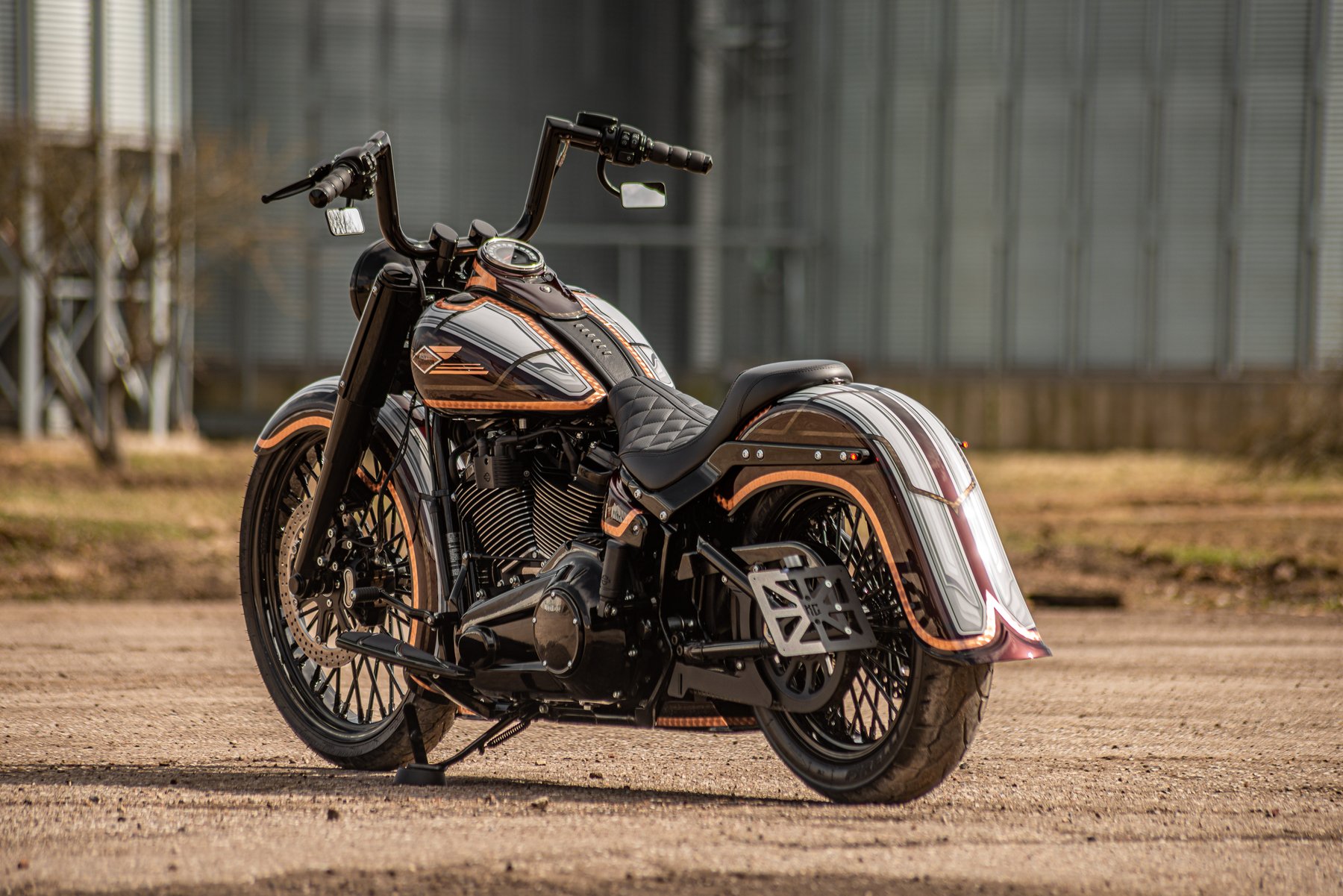 Killer Custom Unpainted 4 Inch Stretched Rear Fender With Classic Tip ...