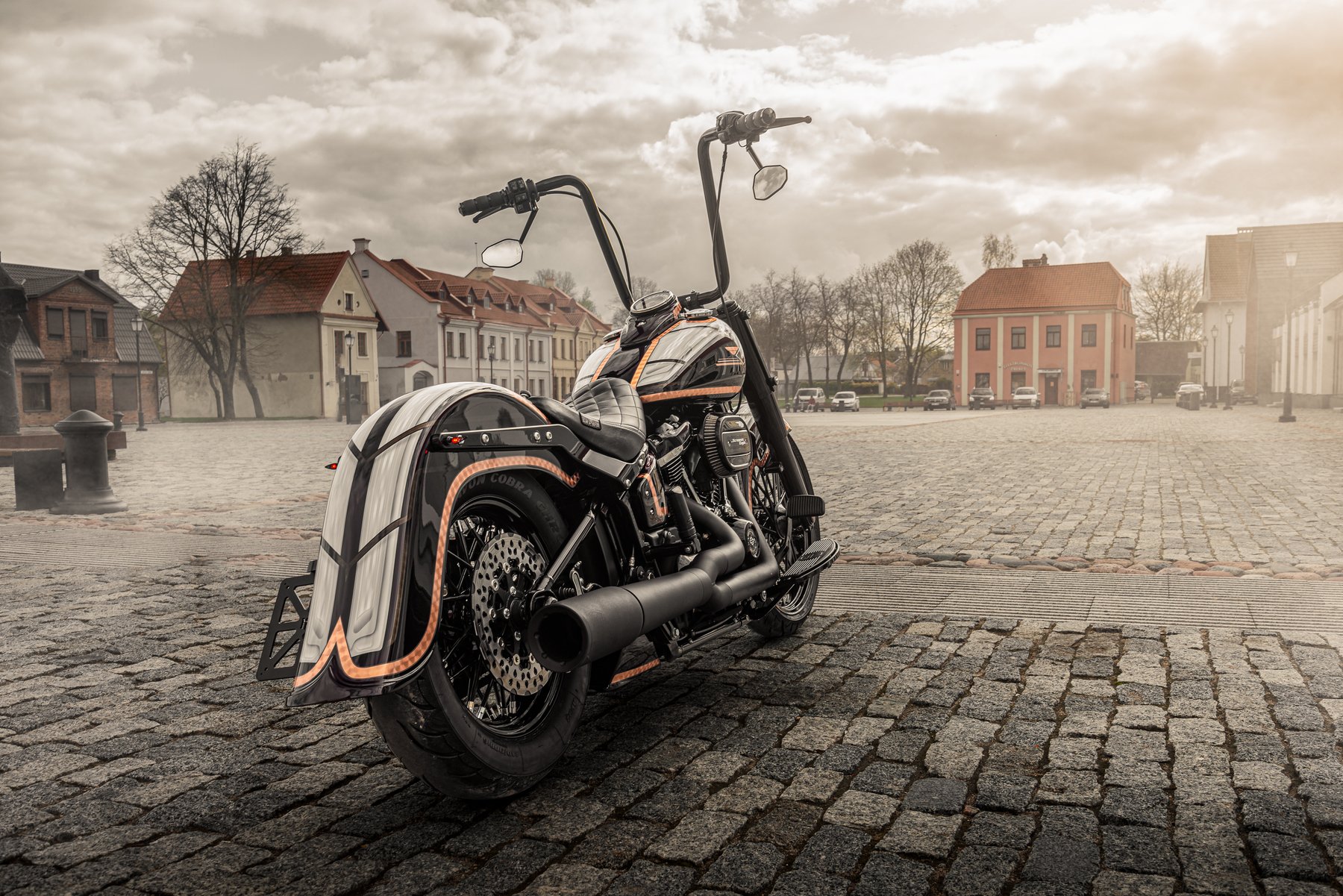 Killer Custom Unpainted 4 Inch Stretched Rear Fender With Classic Tip ...