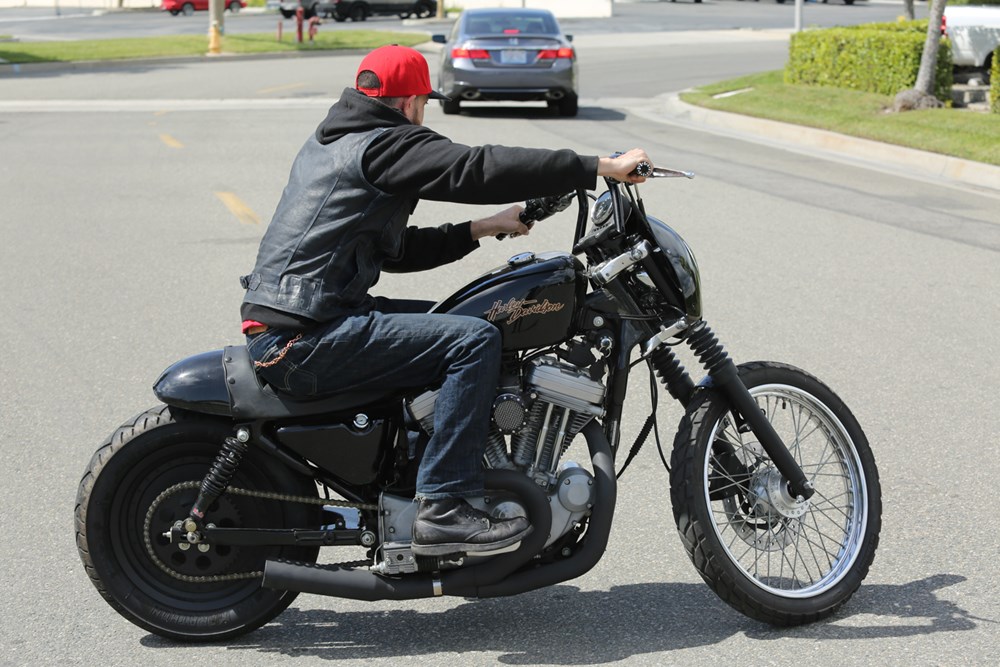 Burly Brand 9 Inch High Jim Handlebar In Black For Harley Davidson 1982 ...