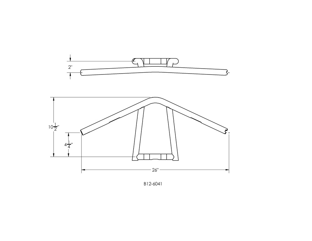 Burly Brand 11 Inch High Jim Handlebar In Chrome For Harley Davidson ...