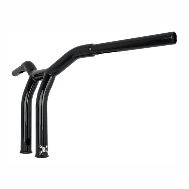 Burly Brand 10 Inch High Dominator Raked 1-1/4 Inch T-Bar Handlebars In ...