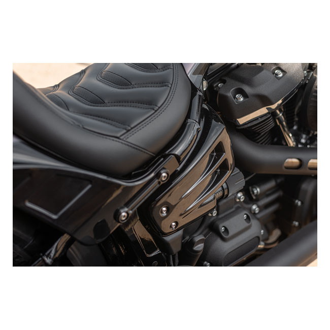 Killer Custom Avenger Side Covers in Black Finish For 2018-2023 FXBB ...