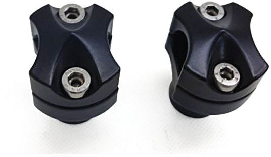 Kodlin Risers Spock For 1 Inch Handlebar in Black Anodized Finish For ...