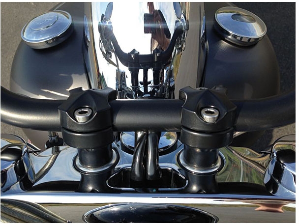 Kodlin Risers Spock For 1 1/4 Inch Handlebar in Black Anodized Finish ...