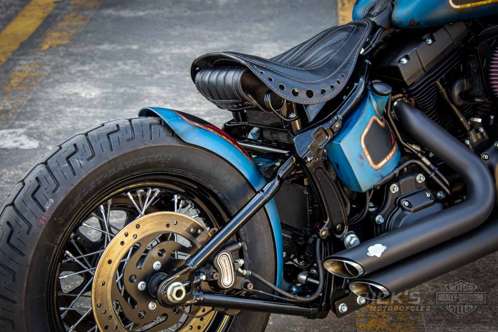 Ricks Motorcycles Steel Bobber Short Version Rear Fender For 150 Tyre ...