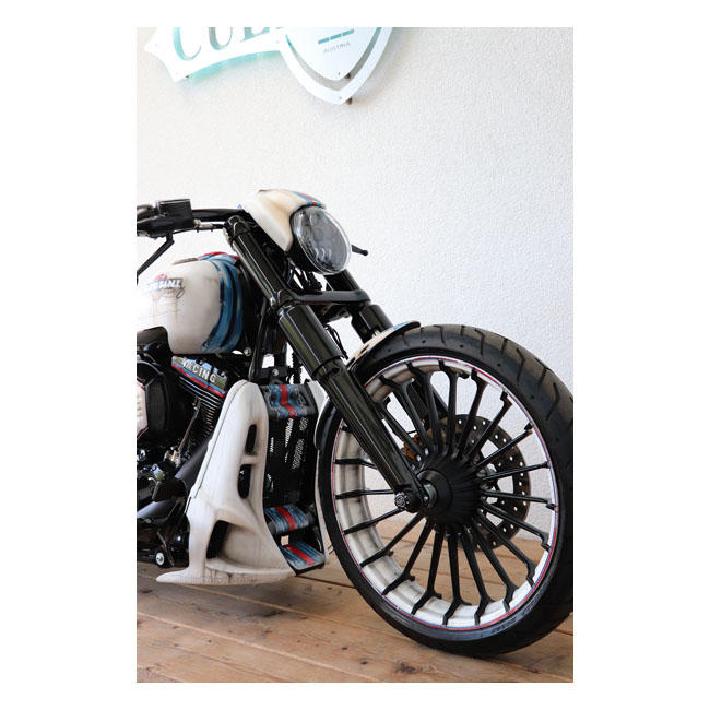 Cult Werk Racing Radiator Cover In Gloss Black For Harley Davidson 2013 ...