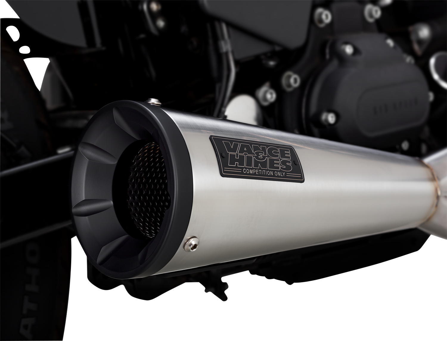 Vance & Hines Stainless 2 Into 1 Upsweep Exhaust System With PCX ...