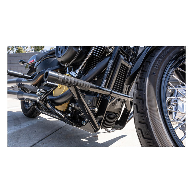 Burly Brand Brawler Crash Bar Kit For Harley Davidson 2018-2023 Softail ...