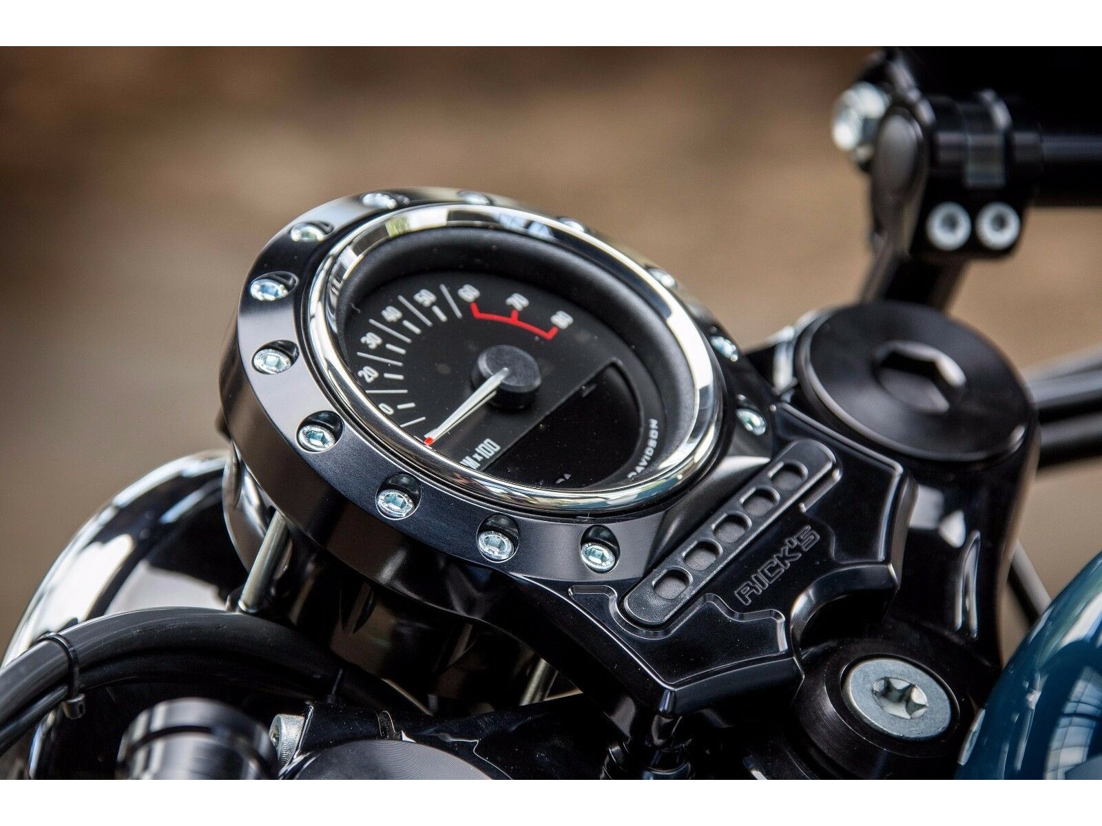 Ricks Motorcycles Roadster Speedometer Housing In Black Anodized For ...
