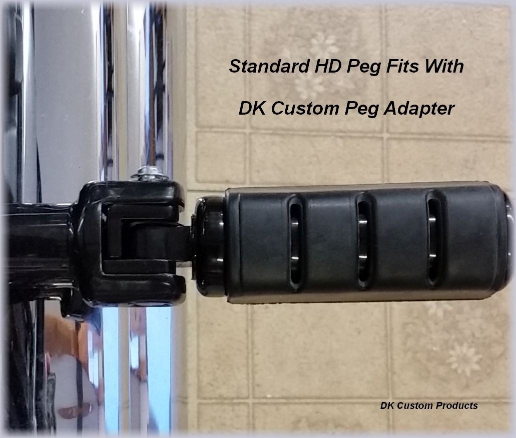 DK Custom Products M8 Softail Rider Footpeg Conversion Kit For Harley ...
