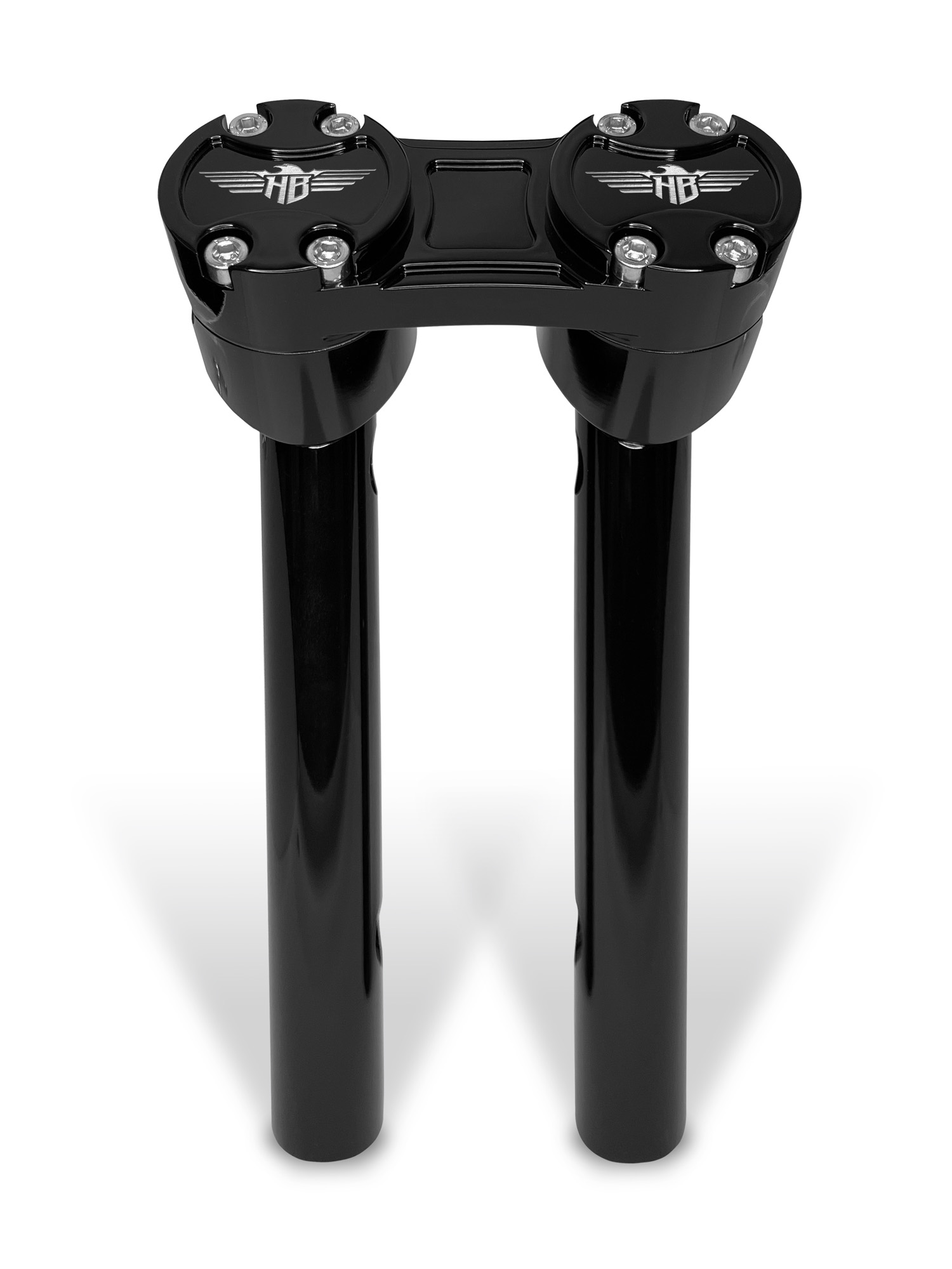 Heinz Bikes 6 Inch Clubstyle Pullback Risers In Black With Black Top ...