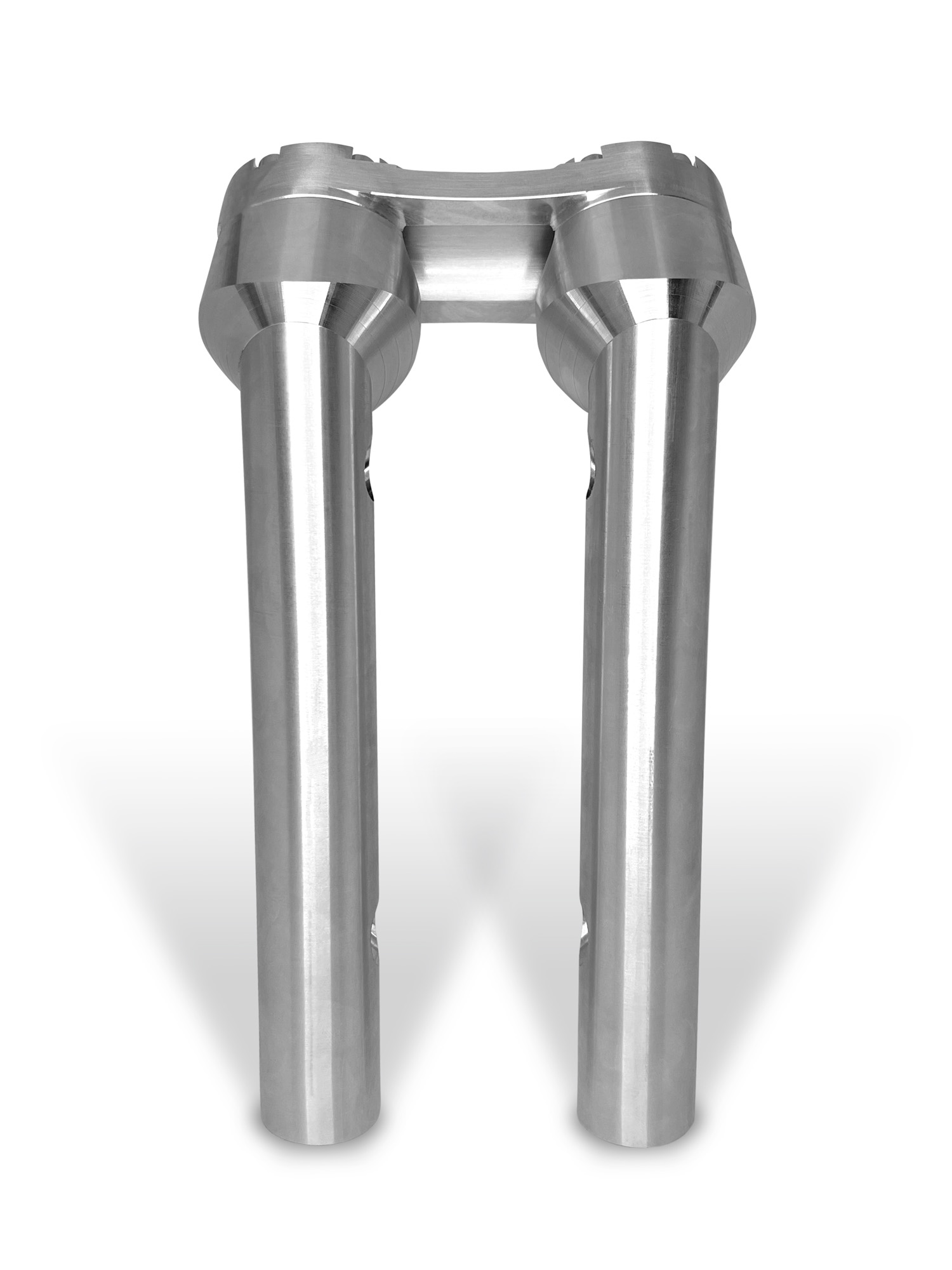 Heinz Bikes 6 Inch Clubstyle Pullback Risers In Silver With Silver Top ...