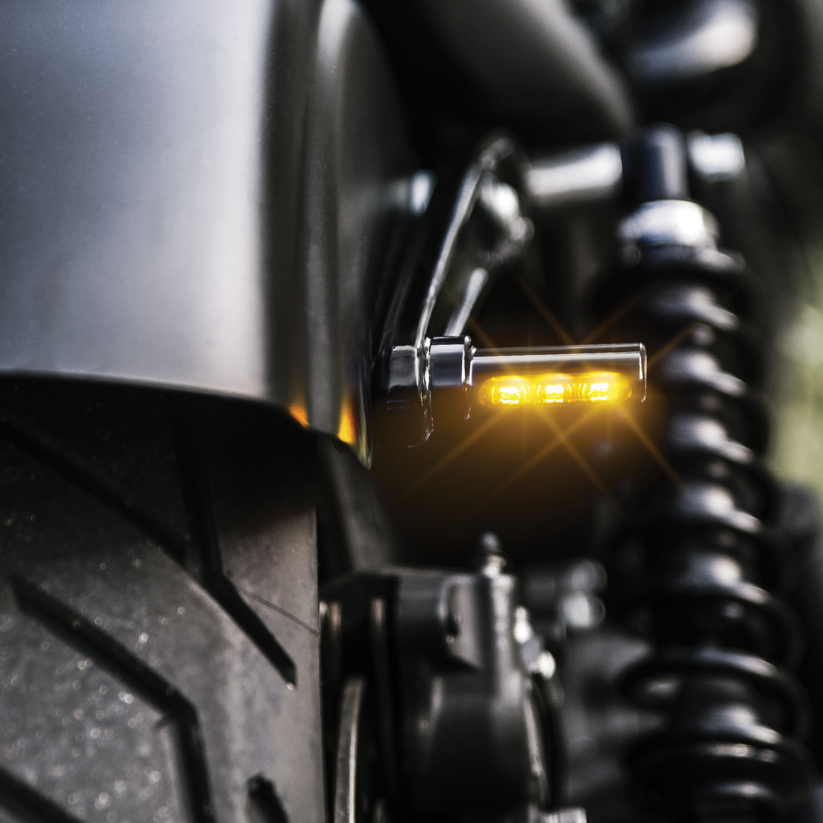 Heinz Bike Winglets LED Turn Signals in Aluminium/Black Finish For 1995 ...