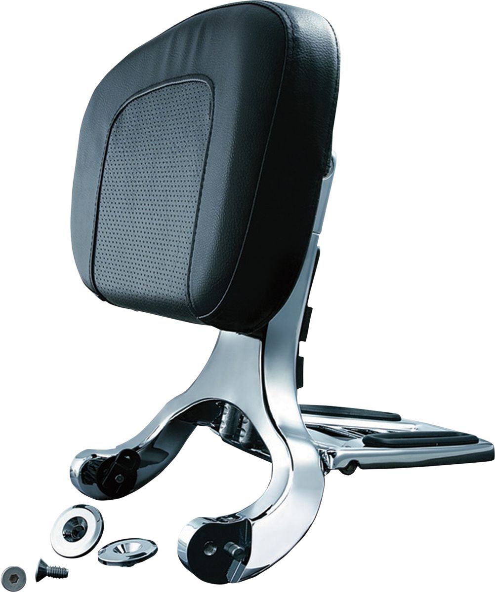Kuryakyn Multi-Purpose Driver and Passenger Backrest In Chrome Finish ...