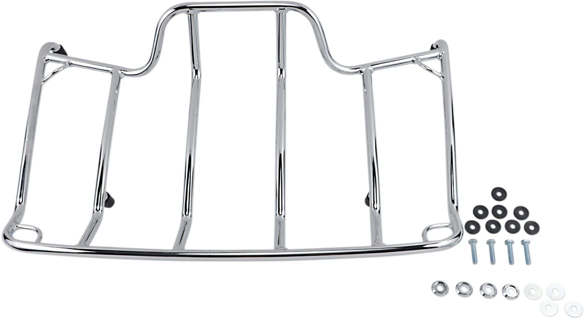 Kuryakyn Luggage Rack In Chrome Finish For Harley Davidson 1980-2023 ...