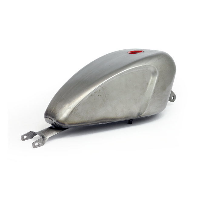 Doss 3.3 Gallon Legacy Gas Tank - Raw Steel for 2004-2006 Sportster XL ...