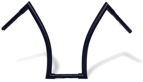Highway Hawk Bad Ape Hanger 18 Inch Rise in Black Finish For 1982-2022 ...
