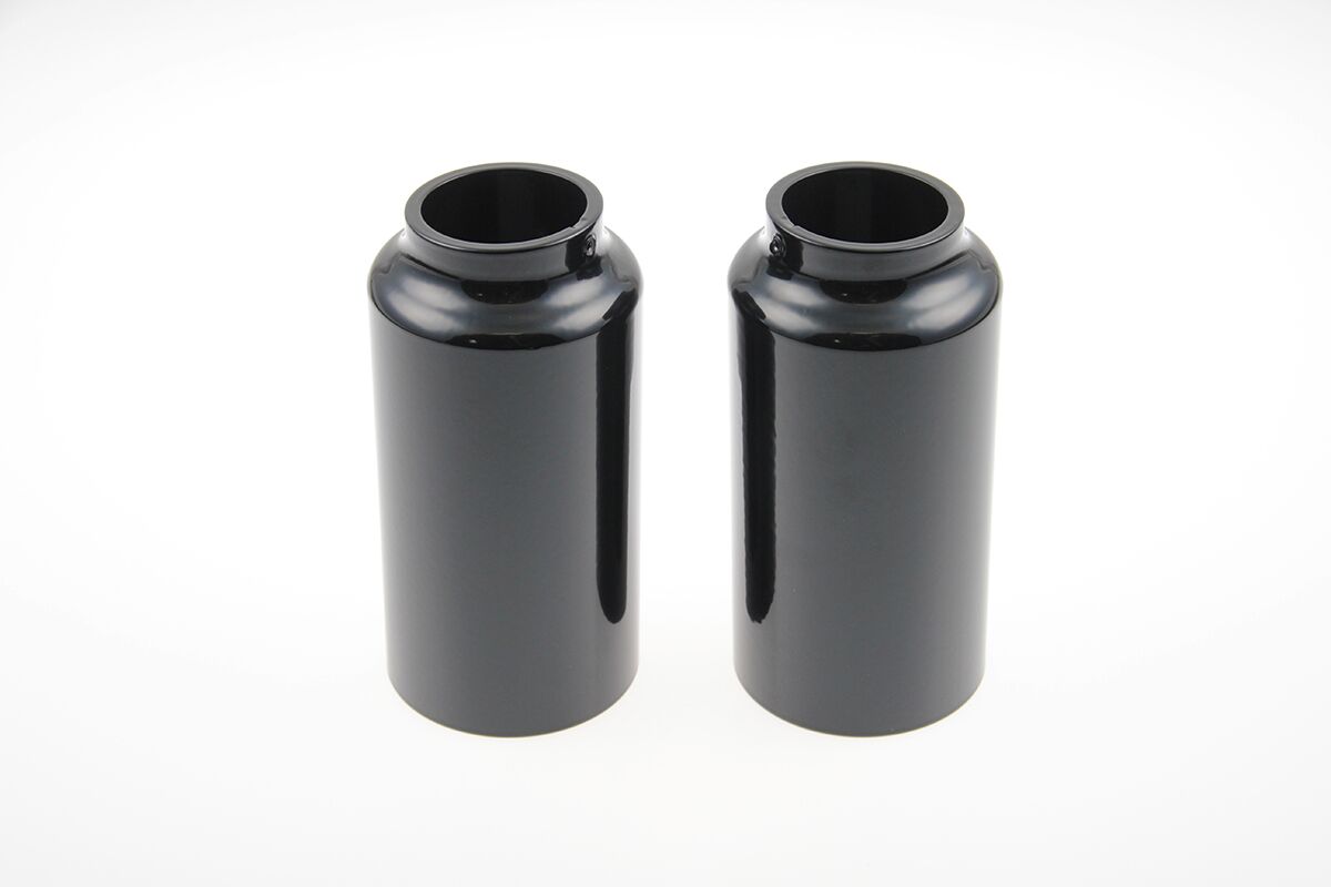 Cult Werk 2-Piece Lower Fork Tube Cover Kit in Gloss Black Finish For ...