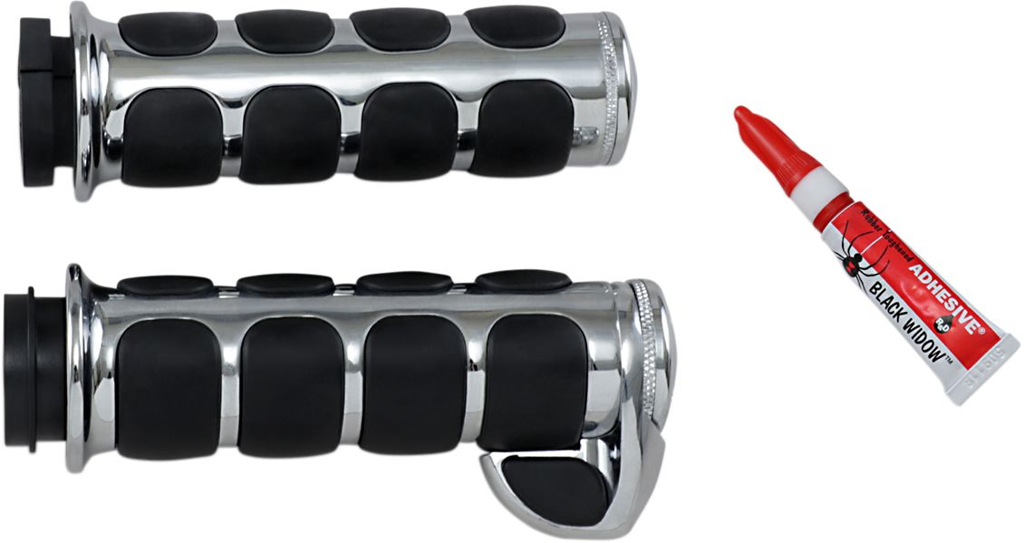 Kuryakyn Premium ISO-Grips With Standard ISO-Throttle Boss In Chrome ...