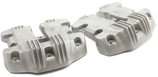 EMD Ribbed Rocker Cover in Raw Finish For 17-19 Touring, 18-19 Softail ...