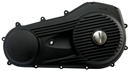 EMD Ribbed Primary Cover in Black Finish For Milwaukee-8 With Mid ...