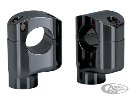 Zodiac Offset Handlebar Risers 3 1/4 Inch in Black Finish For 1 Inch ...