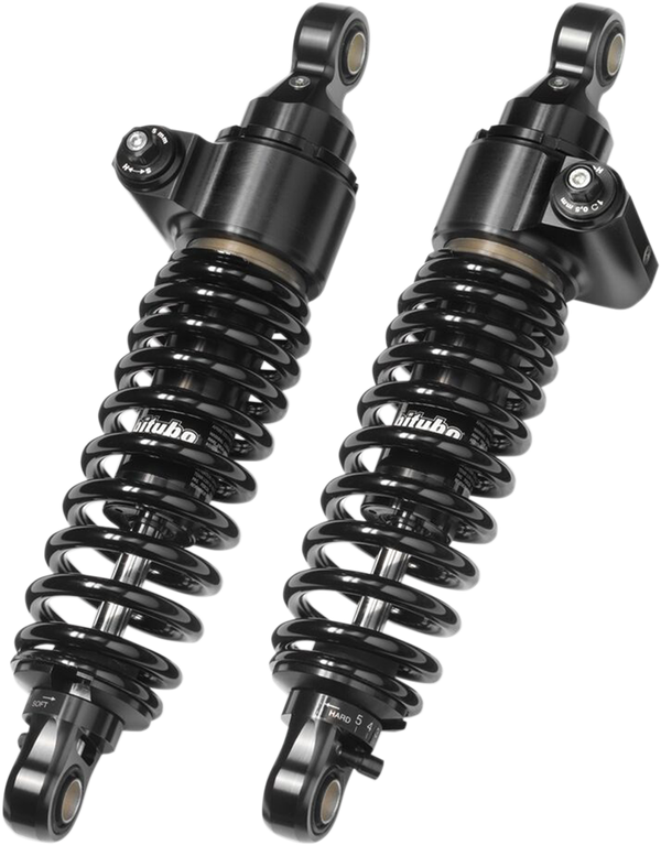 Bitubo 12 Inch DeLuxe WME Series Shocks In Black Finish For Harley ...
