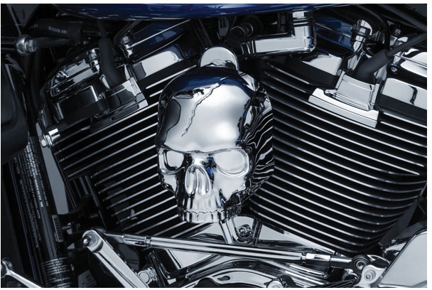 Skull Horn Cover For Harley Davidson