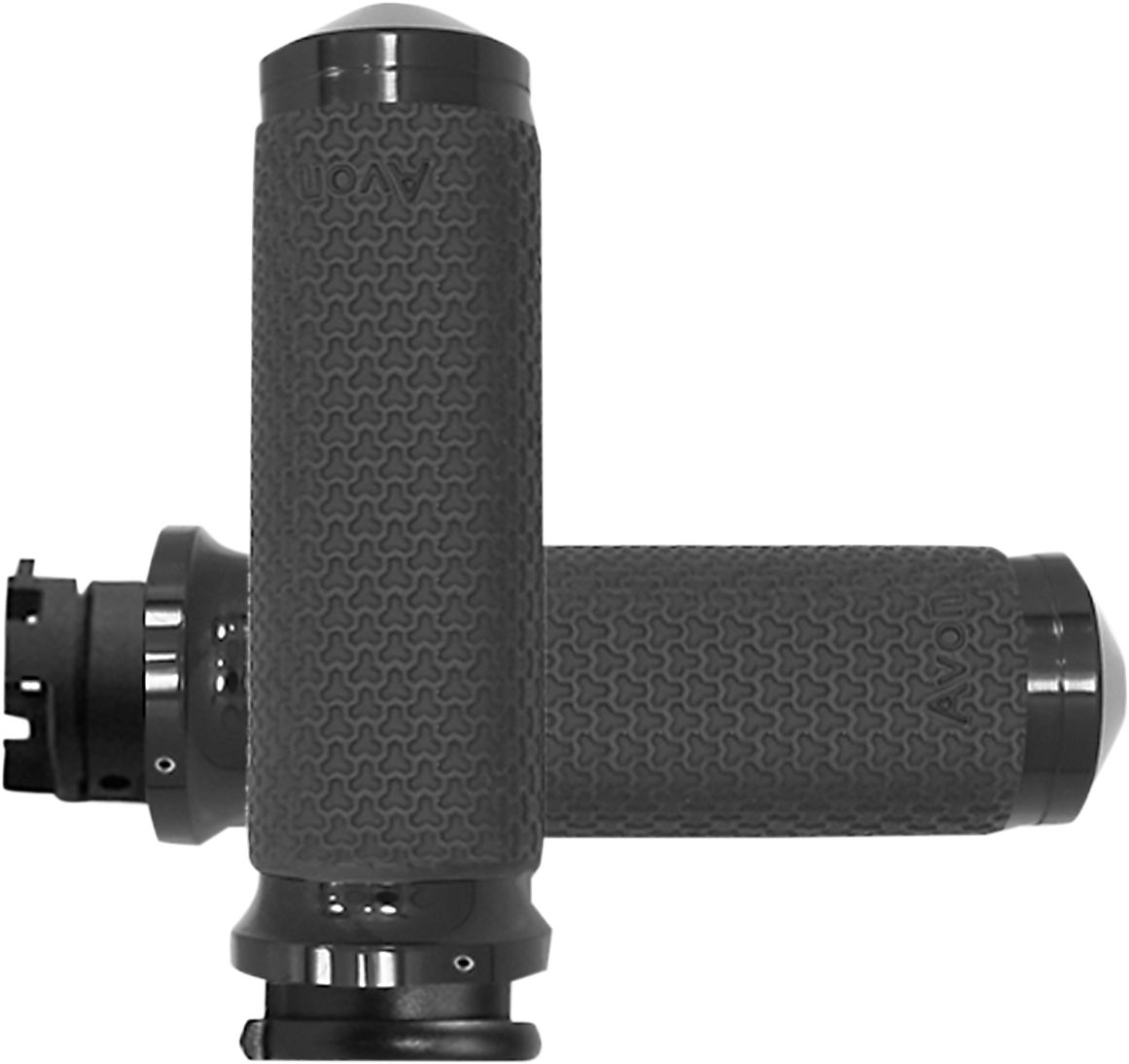 Avon Grips Memory Foam Grips In Black Anodized Finish For 2015-2022 ...