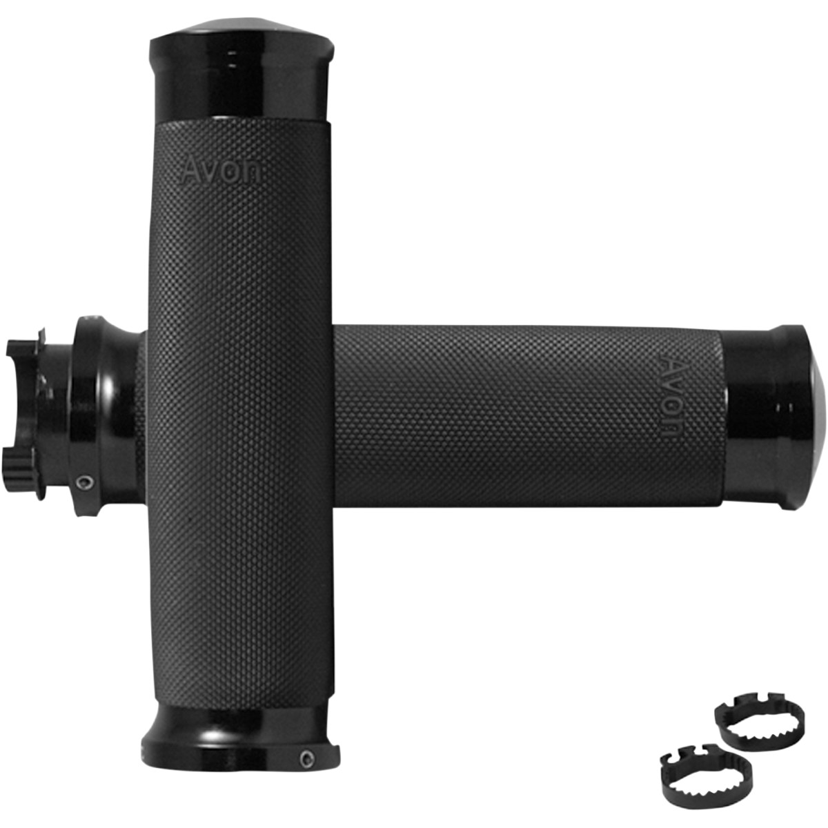 Avon Grips Custom Contour Grips In Black Anodised Finish For Metric ...