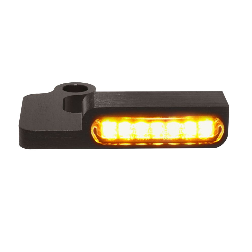 Heinz Bikes LED Handlebar Turn Signals in Aluminium/Black Finish For ...