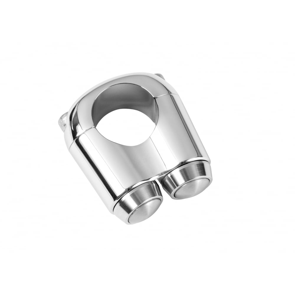 Motone Customs Dual Micro Switch Button Housing In Chrome Finish For 7/ ...
