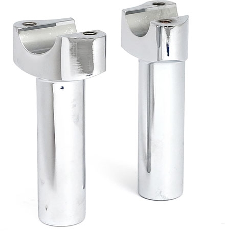 Doss Forged Aluminum Straight Risers With 4 1/2" Rise In Chrome ...