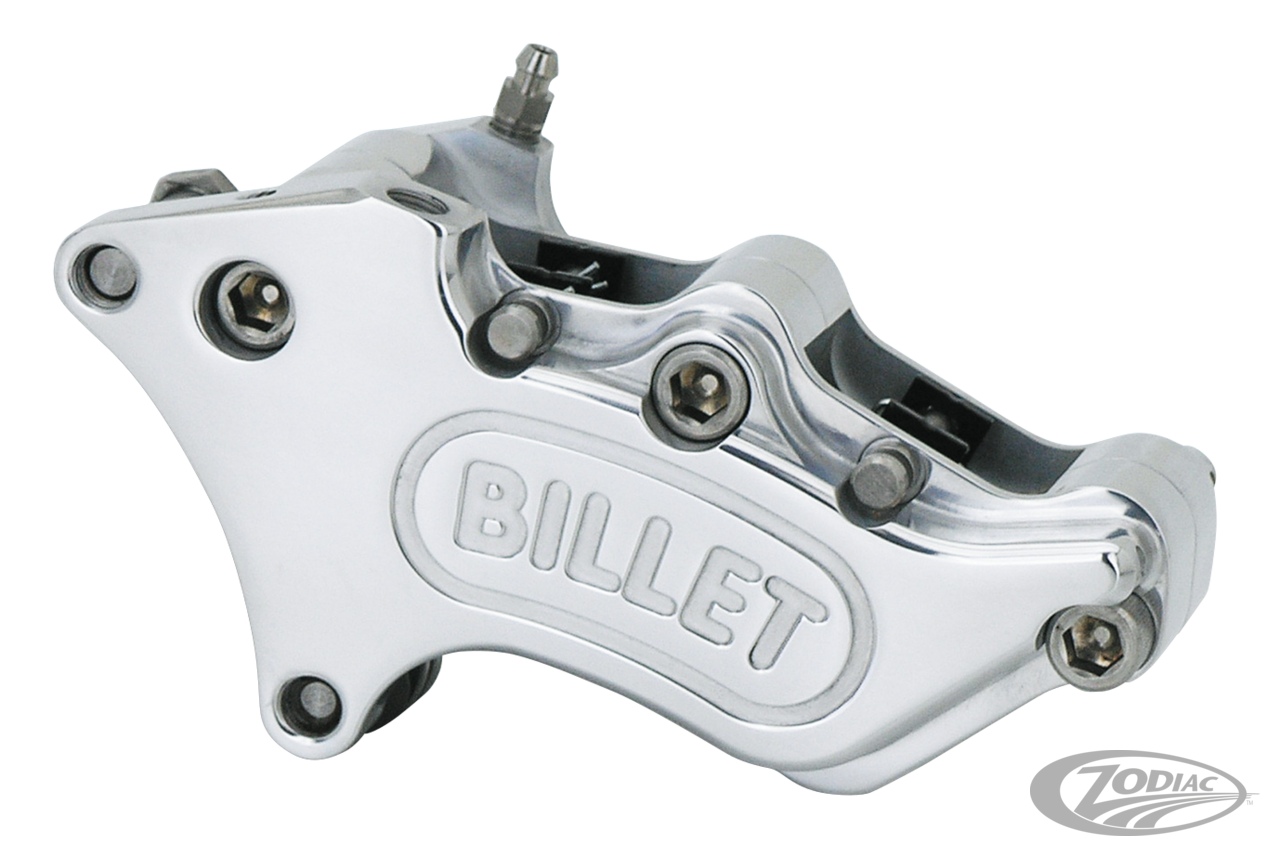 Harrison Billet 4 Piston Front Brake Caliper In Polished Or Black ...