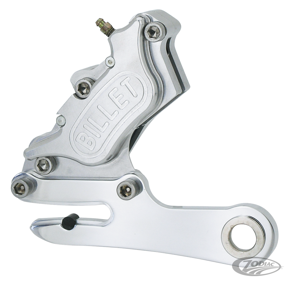 Harrison Billet 4 Piston Rear Brake Caliper With Bracket In Polished Or ...