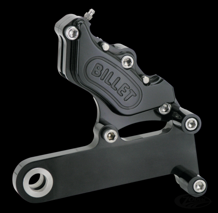 Harrison Billet 4 Piston Rear Brake Caliper With Bracket In Polished Or ...