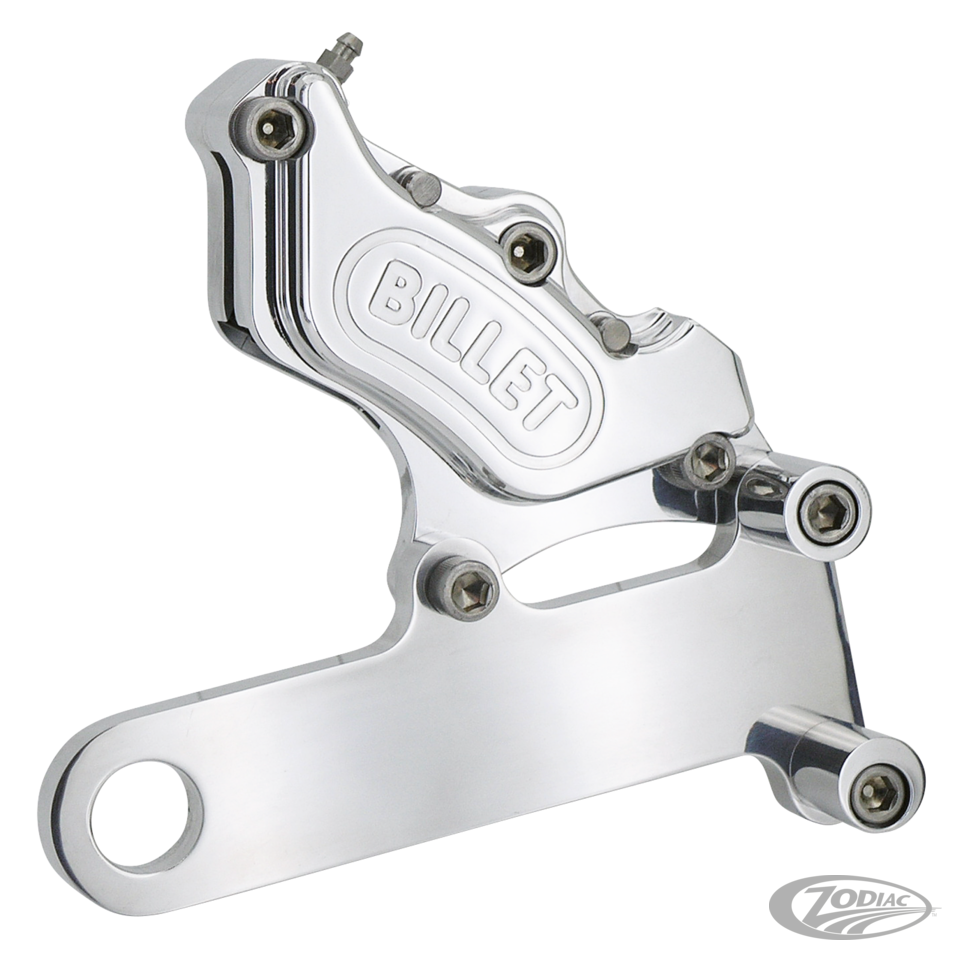 Harrison Billet 4 Piston Rear Brake Caliper With Bracket In Polished Or ...
