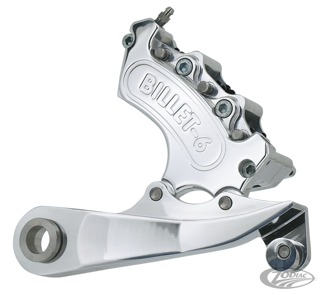 Harrison Billet Rear Mini 6 Piston Caliper With Bracket In Polished Or ...