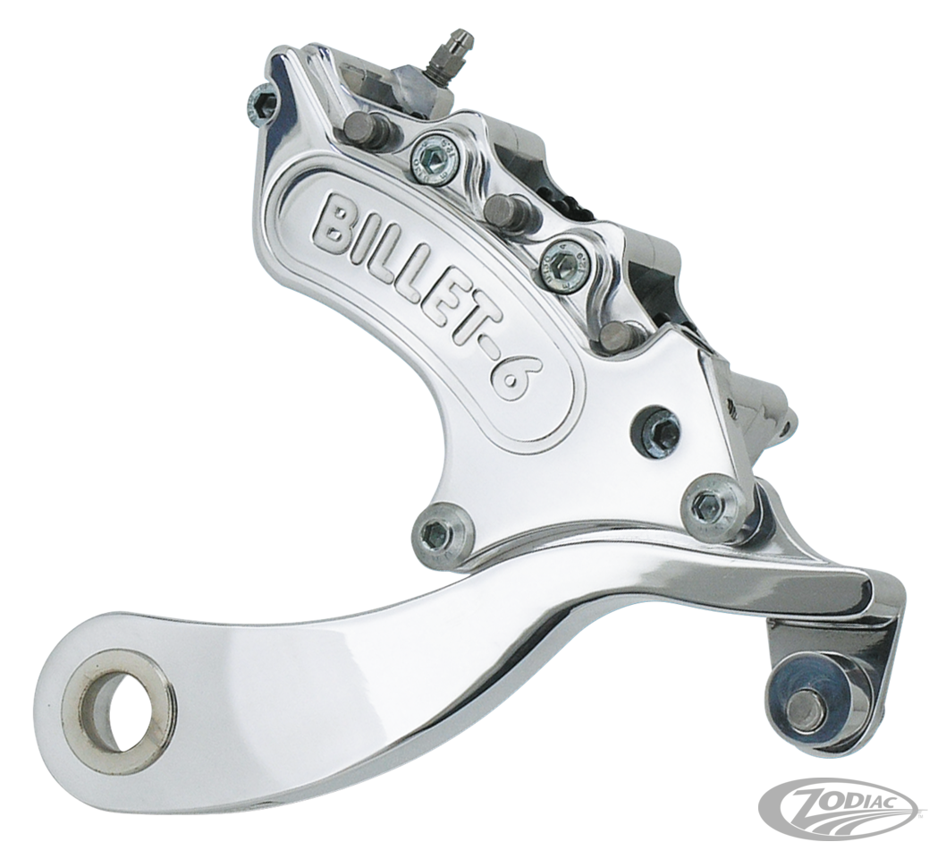 Harrison Billet Rear Mini 6 Piston Caliper With Bracket In Polished Or ...