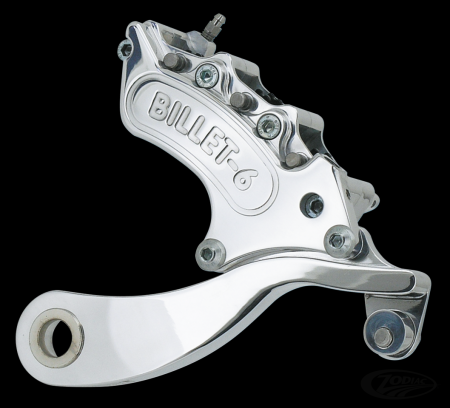 Harrison Billet Rear Mini 6 Piston Caliper With Bracket In Polished Or ...