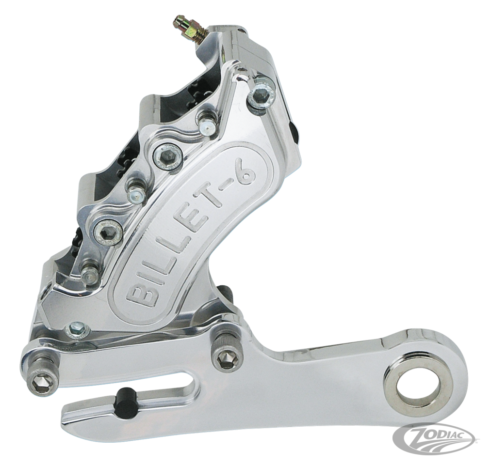 Harrison Billet Rear Mini 6 Piston Caliper With Bracket In Polished Or ...